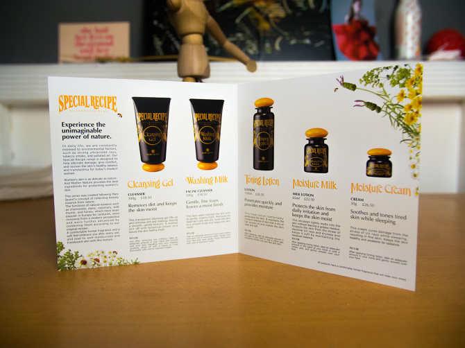 beauty products leaflets - Valeria Romeo