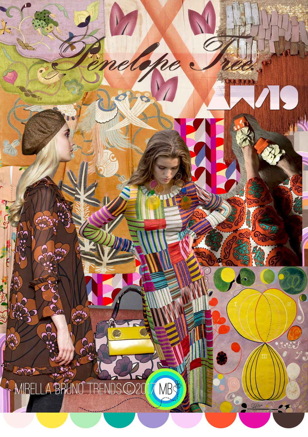 Penelope Tree AW/19 - Mirella Bruno Print Pattern and Trend Designs.
