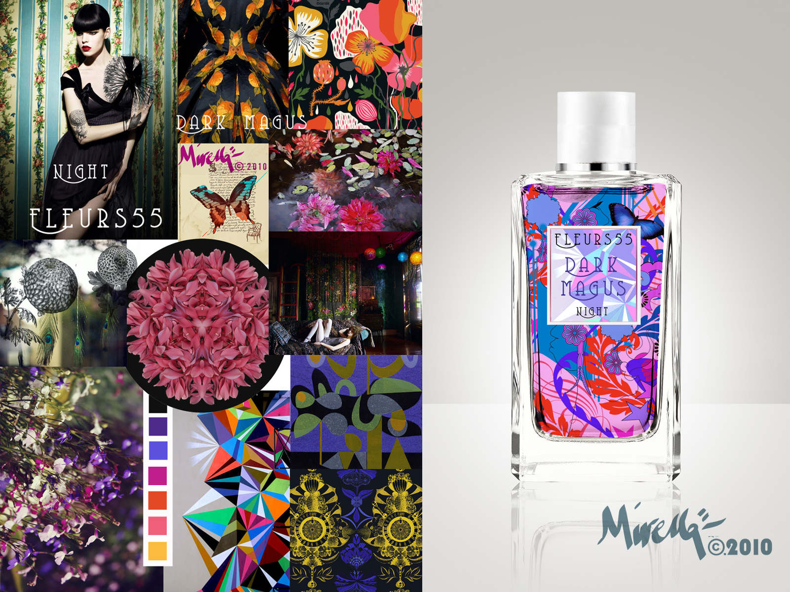 Perfume Packaging Design - Mirella Bruno Print Pattern and Trend Designs.