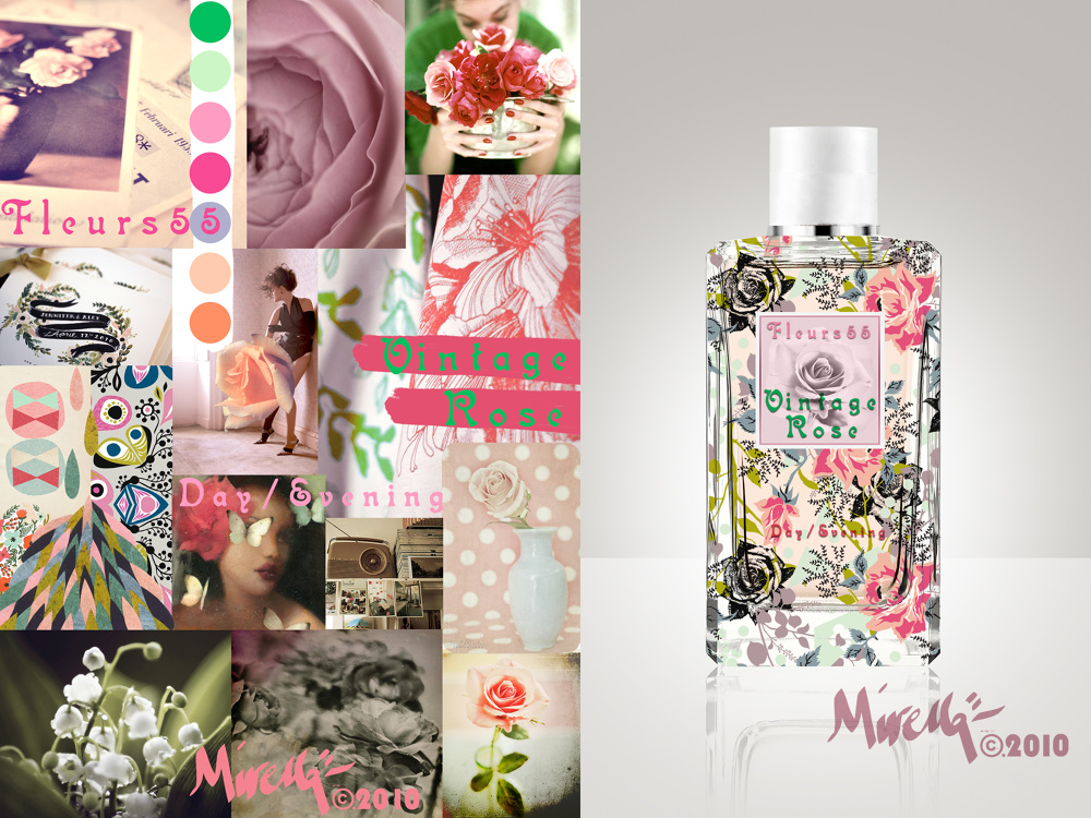 Perfume Packaging Design - Mirella Bruno Print Pattern and Trend Designs.