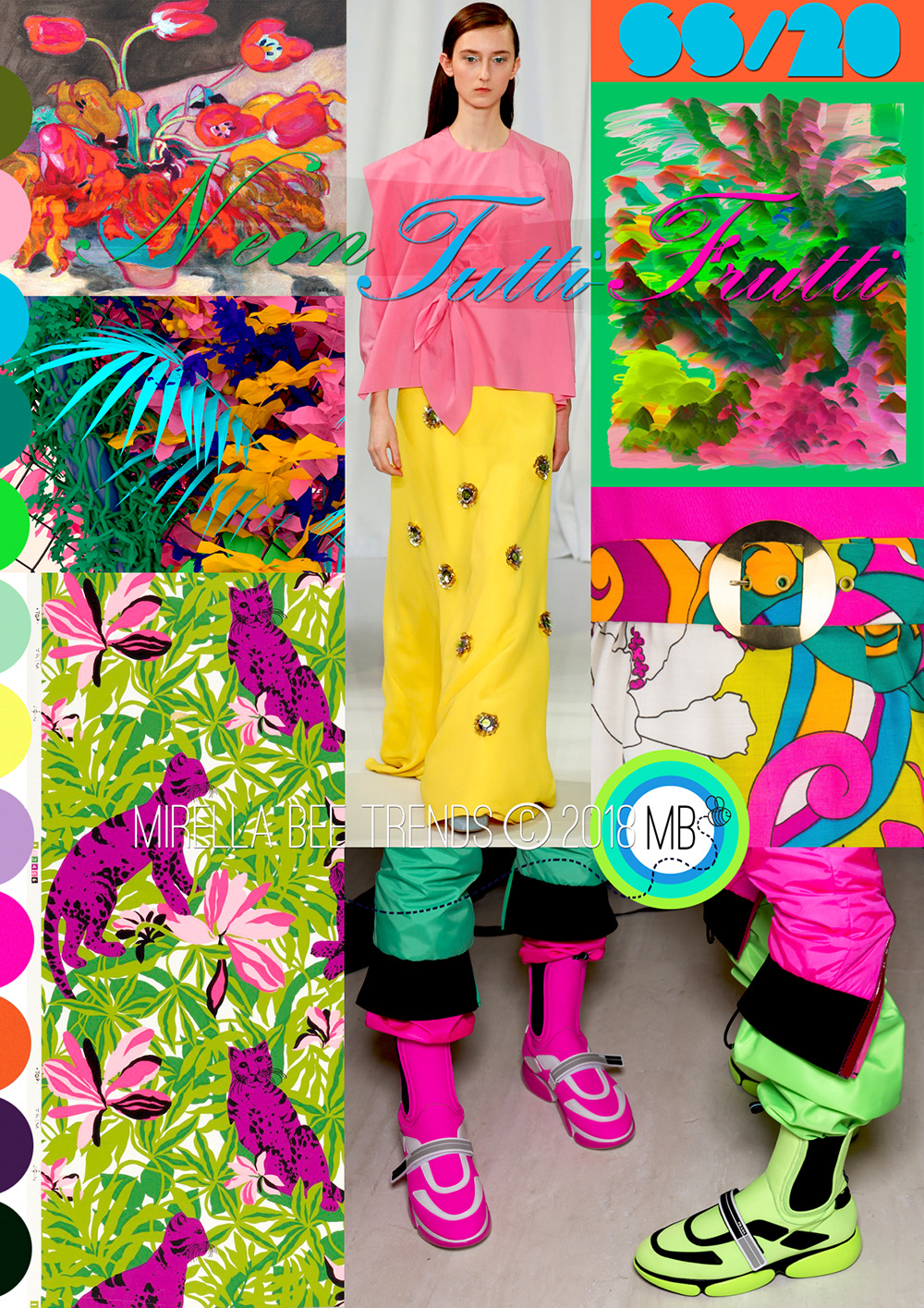 Neon Tutti-Frutti SS/20 - Mirella Bruno Print Pattern and Trend Designs.