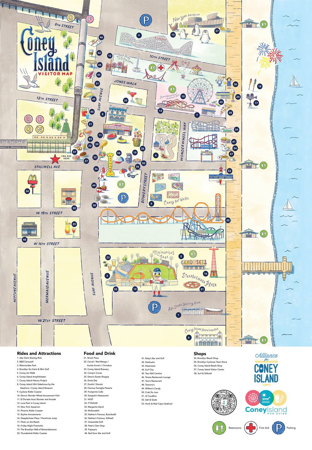 Coney Island Map Project - www.ryanorourke.com