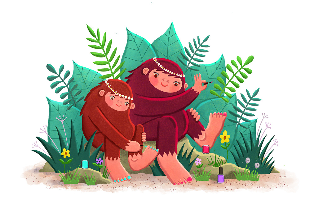 Sasquatch and Daughter - www.ryanorourke.com