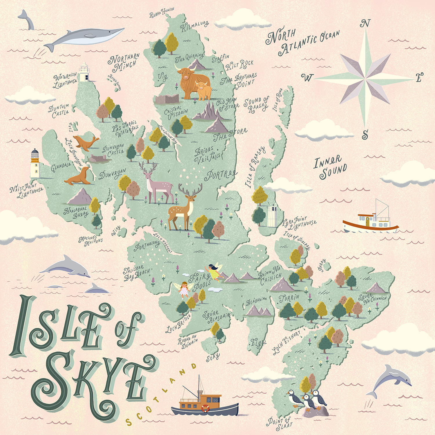 Isle of Skye Map - www.ryanorourke.com