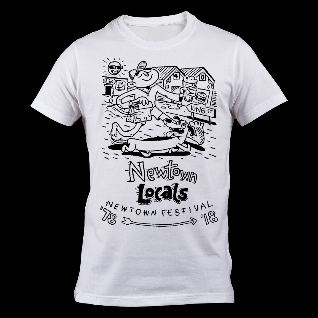Newtown Locals T Shirt Design - Arthur Hamer Design