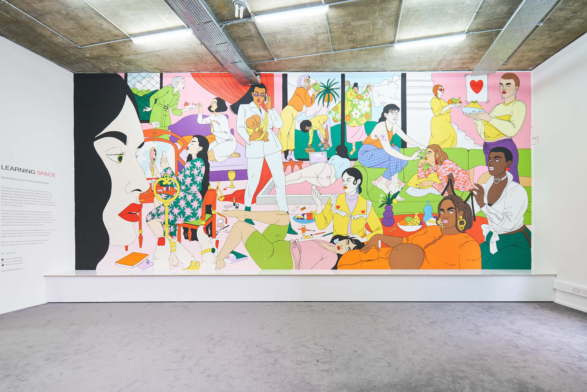 FACT mural - Laura Callaghan Illustration