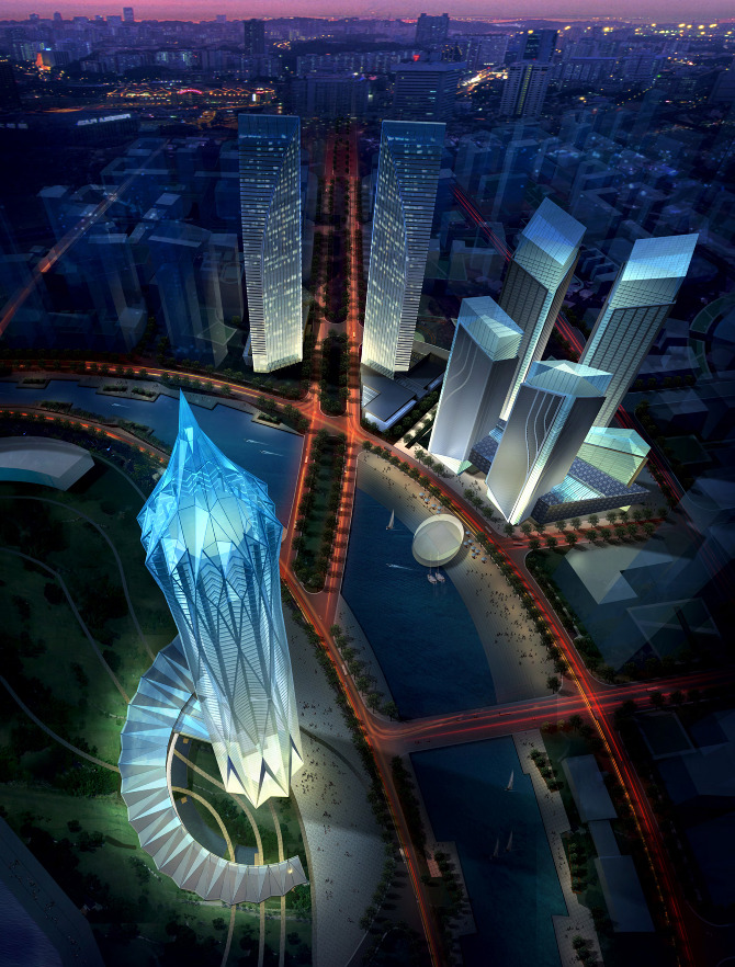 Daimond Tower Schematic Drawings - Ayisha Verma