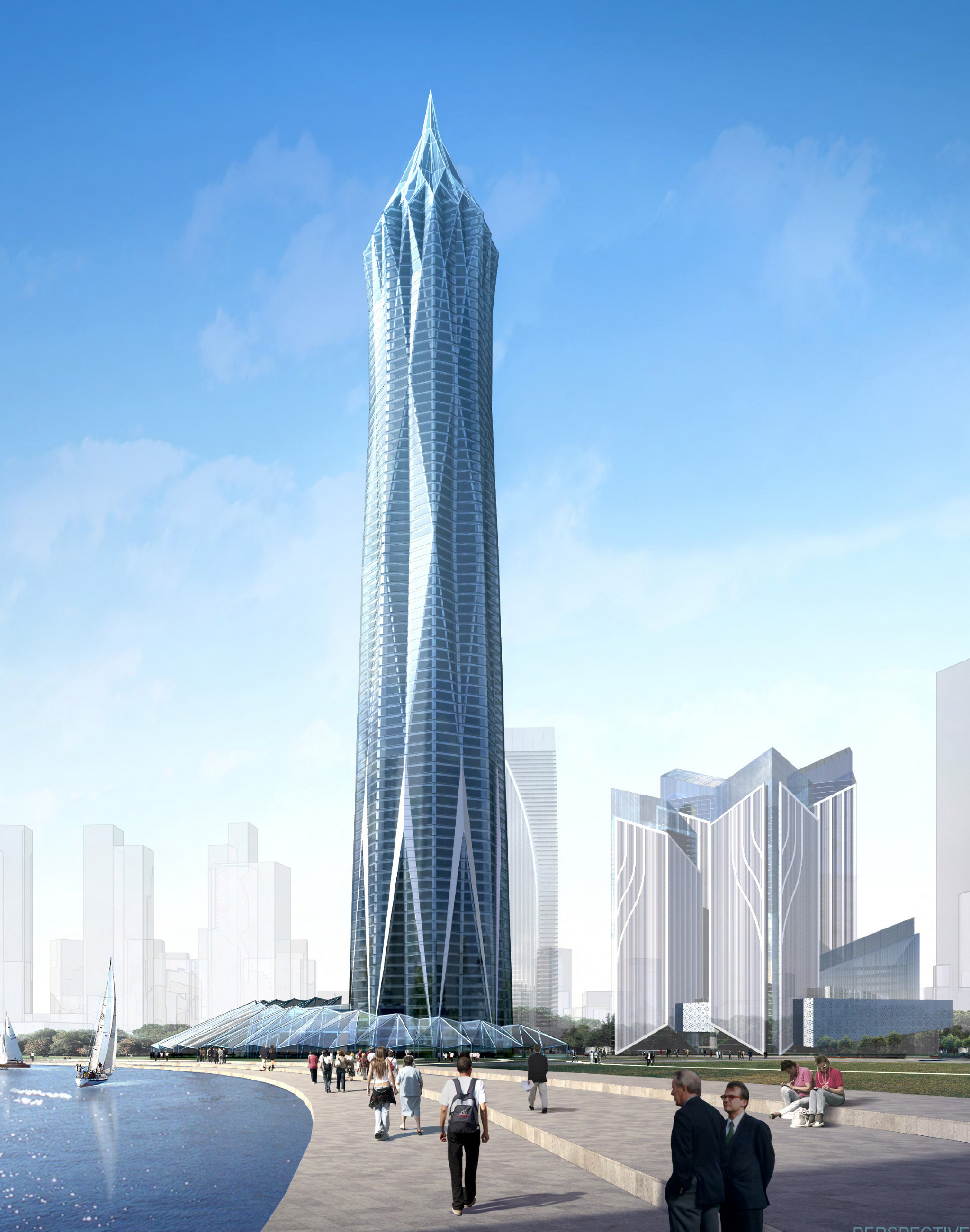 Daimond Tower Schematic Drawings - Ayisha Verma