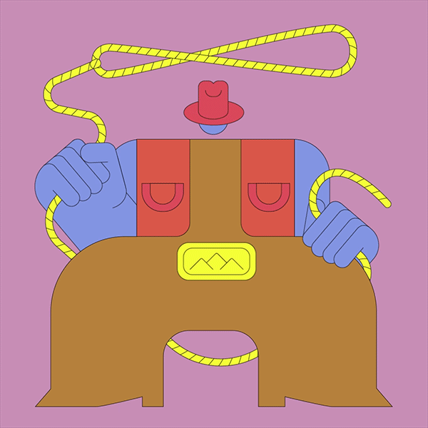 Modern Cowboy - Randy Morales | Motion Design | Illustration