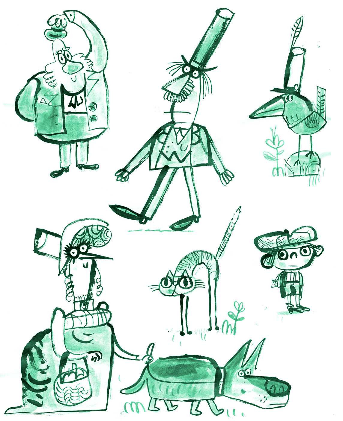 Characters - Fred Blunt Illustration