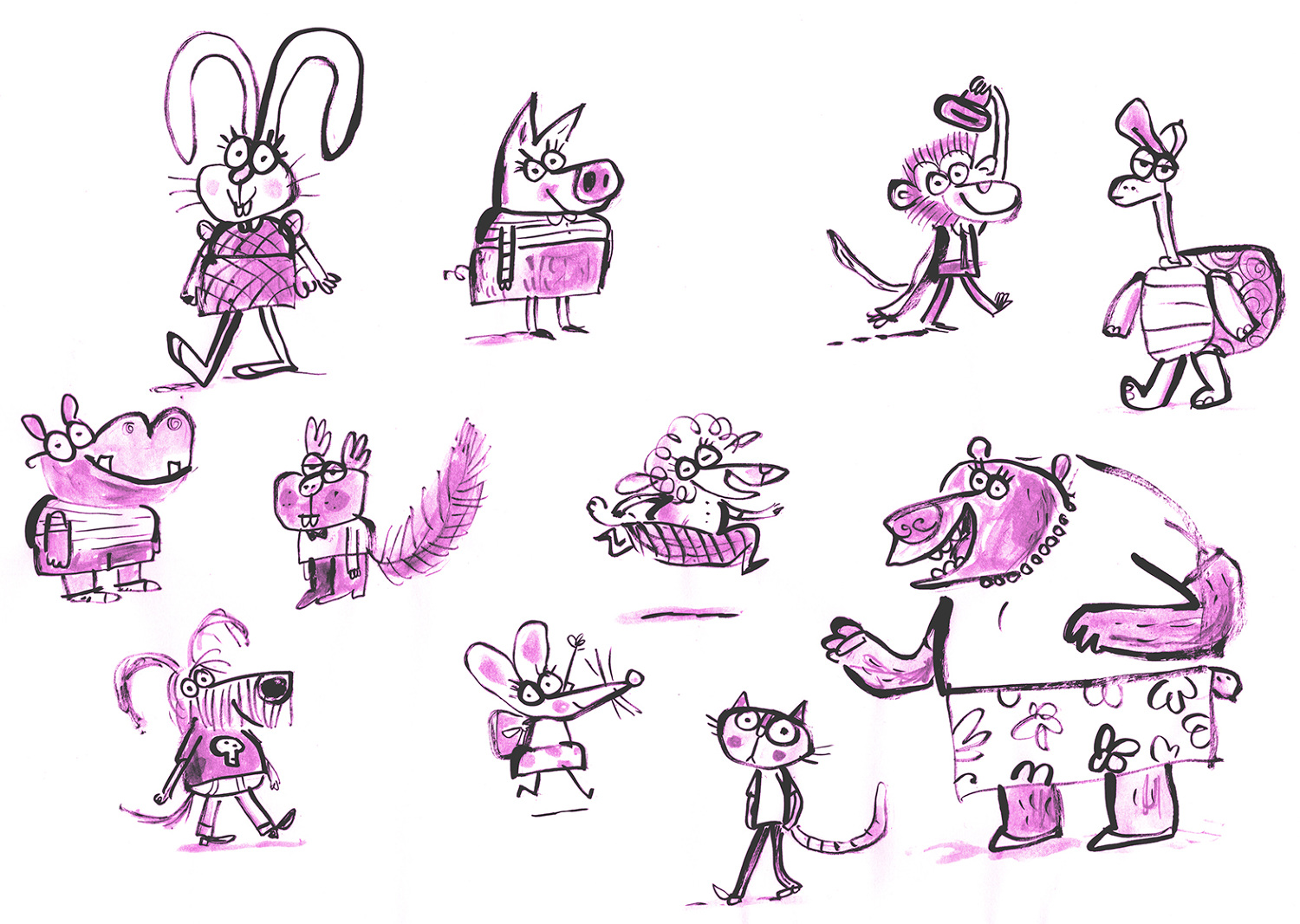 Characters - Fred Blunt Illustration