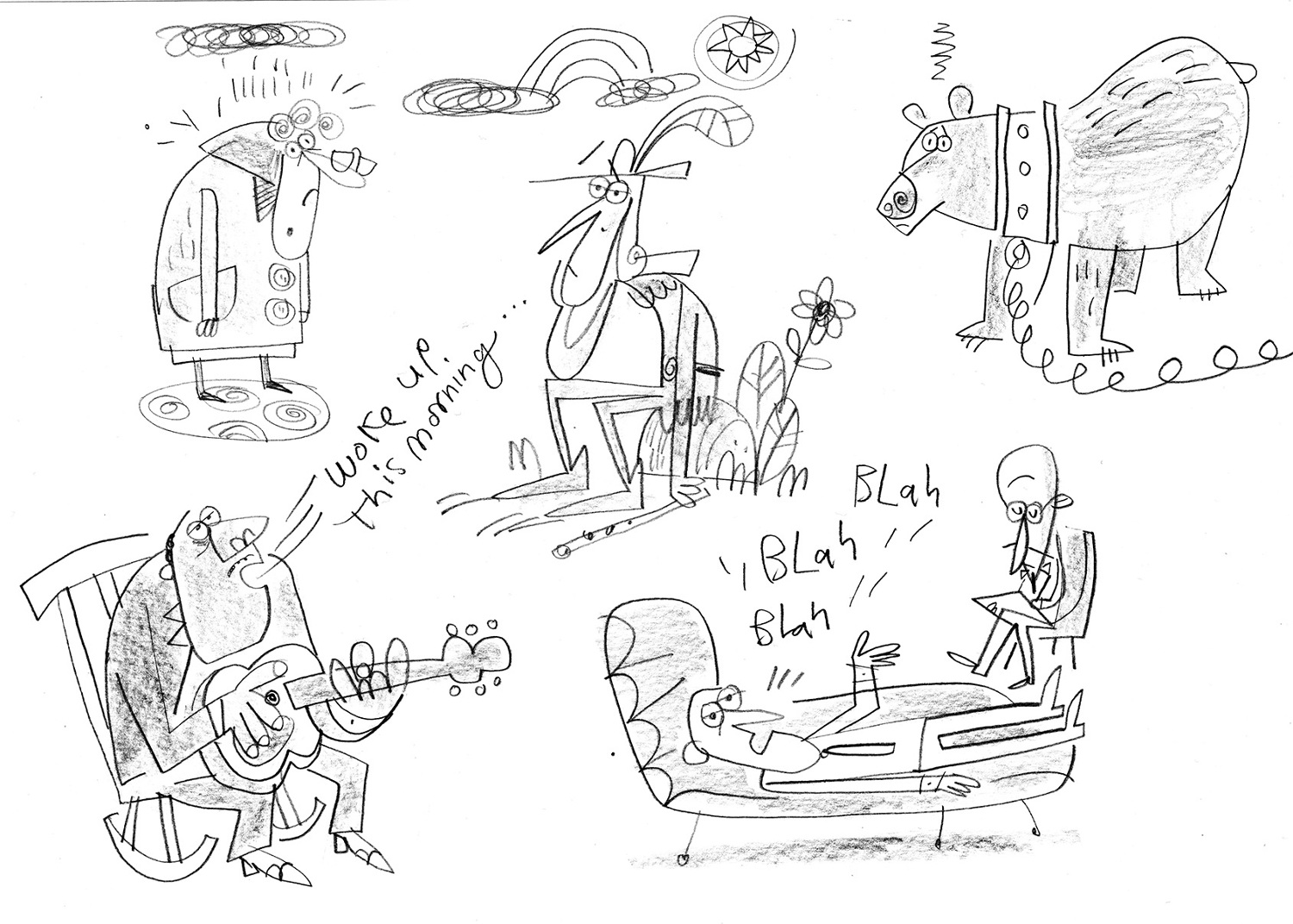 Doodle Gallery - Fred Blunt Illustration