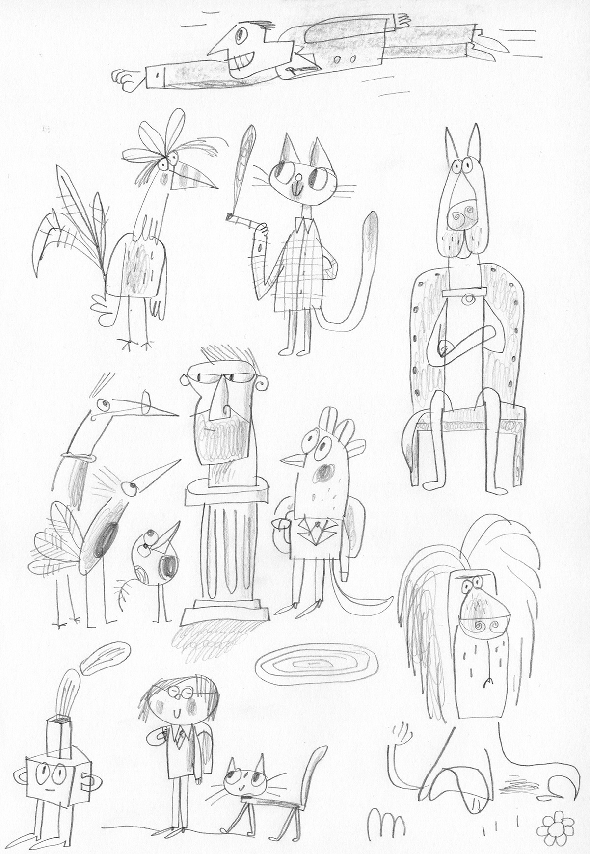 Doodle Gallery - Fred Blunt Illustration