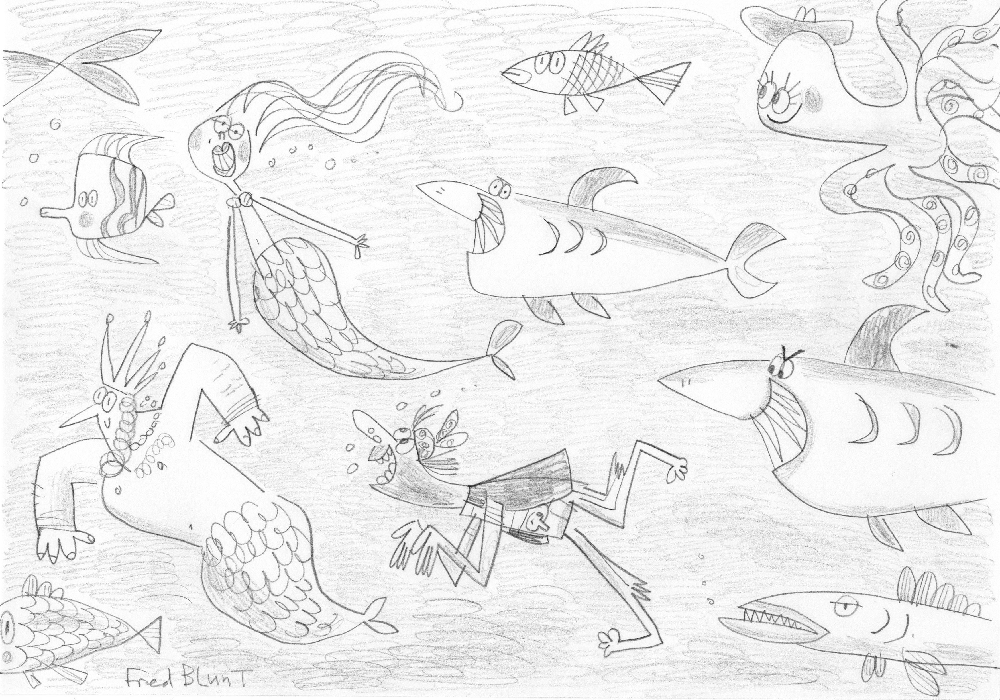 Doodle Gallery - Fred Blunt Illustration