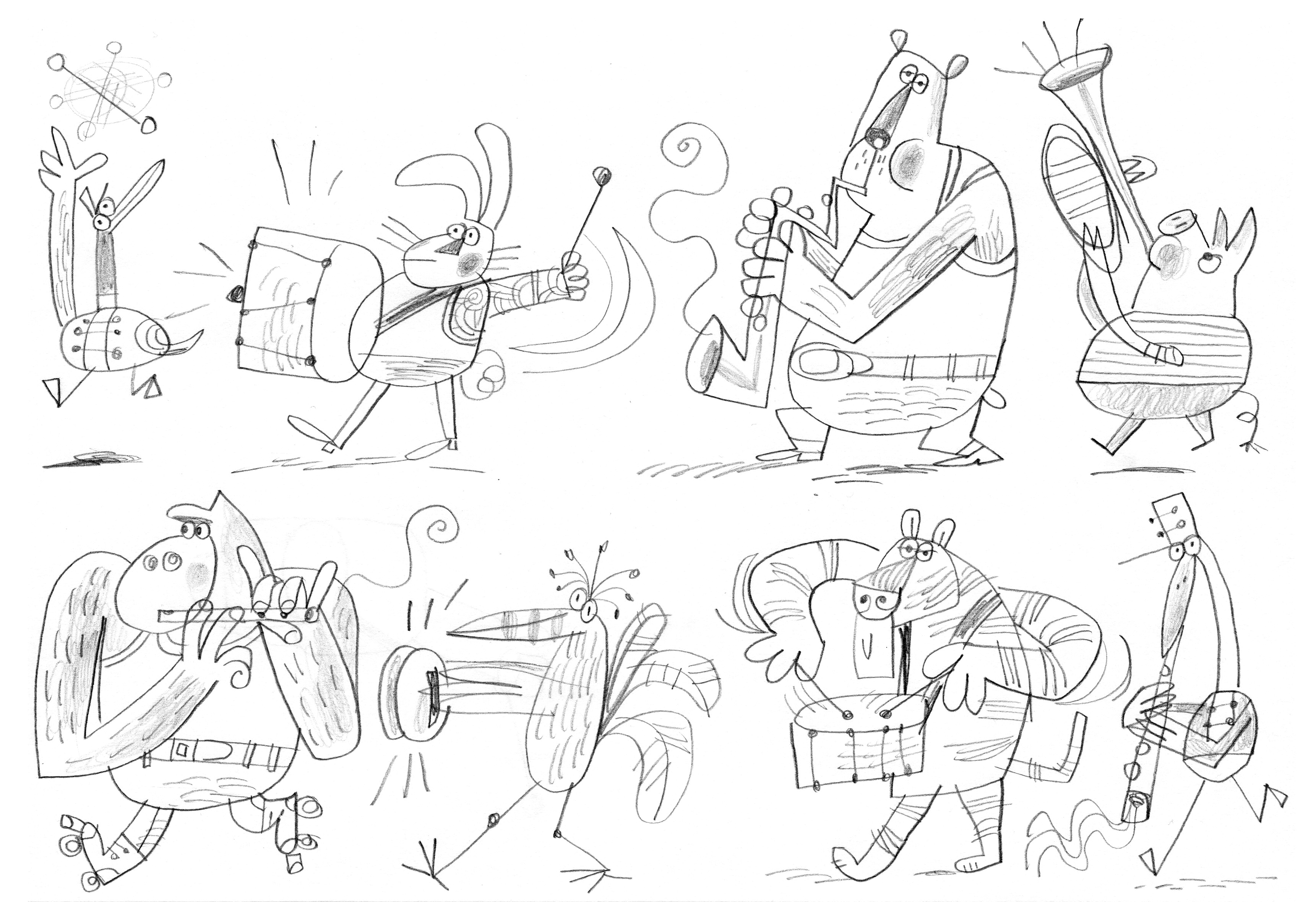 Doodle Gallery - Fred Blunt Illustration