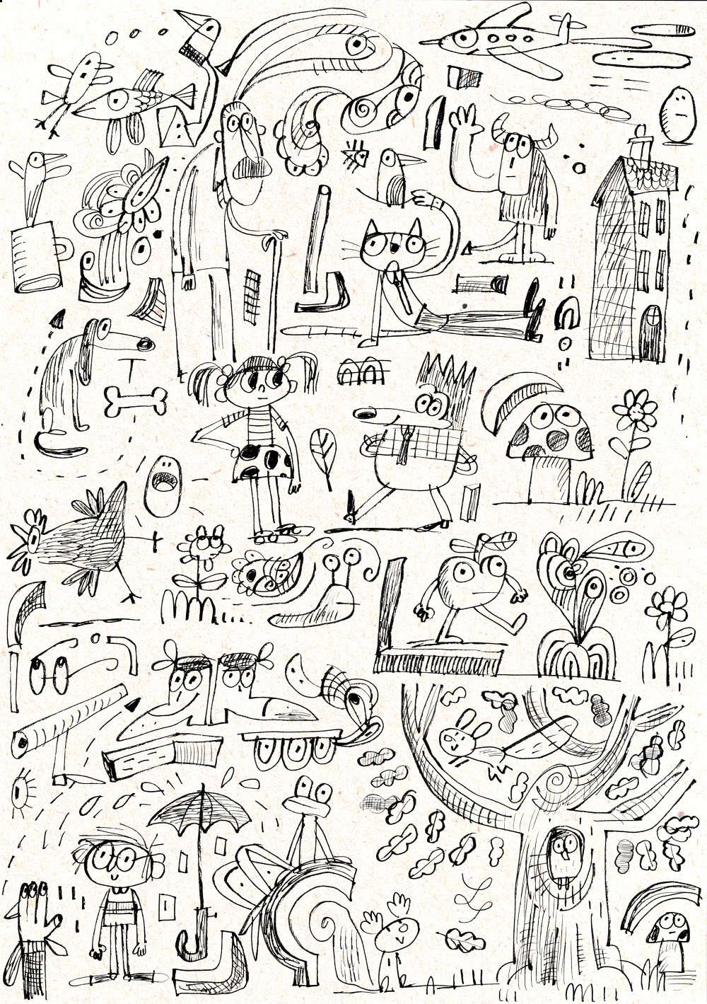 Doodle Gallery - Fred Blunt Illustration