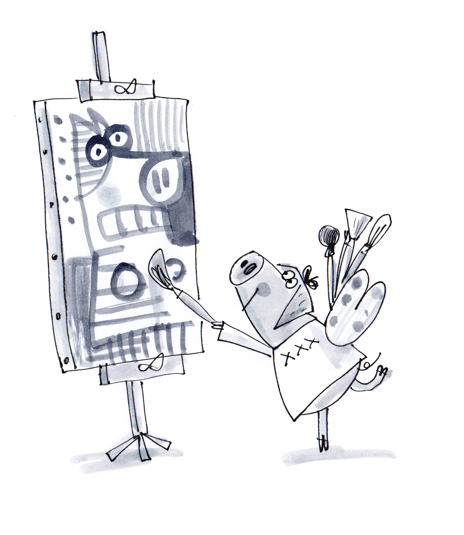 Doodle Gallery - Fred Blunt Illustration