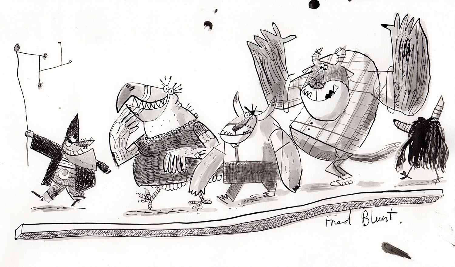 Doodle Gallery - Fred Blunt Illustration