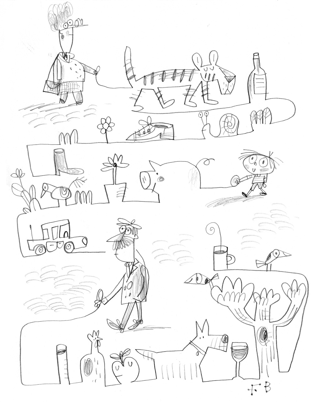 Doodle Gallery - Fred Blunt Illustration