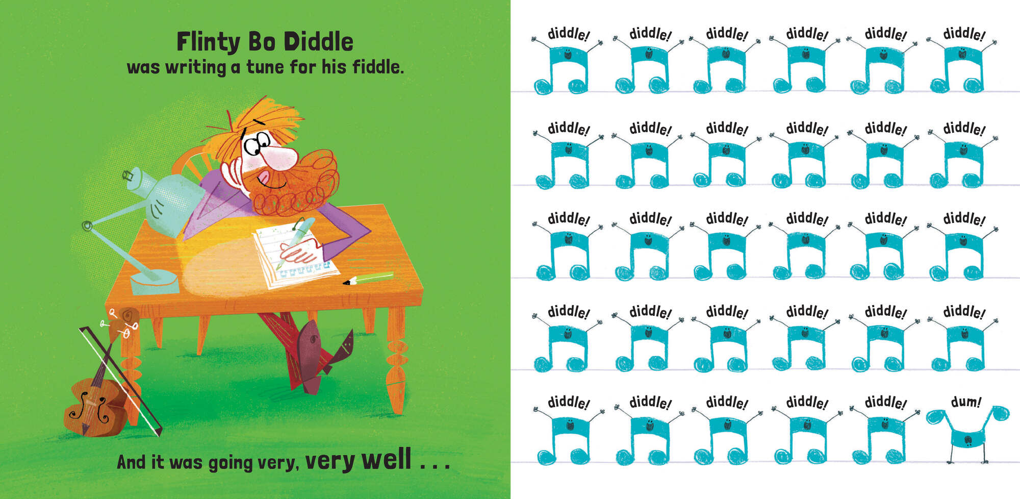 The Diddle That Dummed - Fred Blunt Illustration