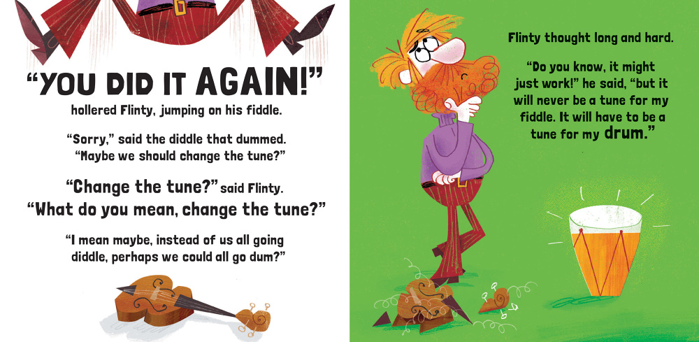 The Diddle That Dummed - Fred Blunt Illustration