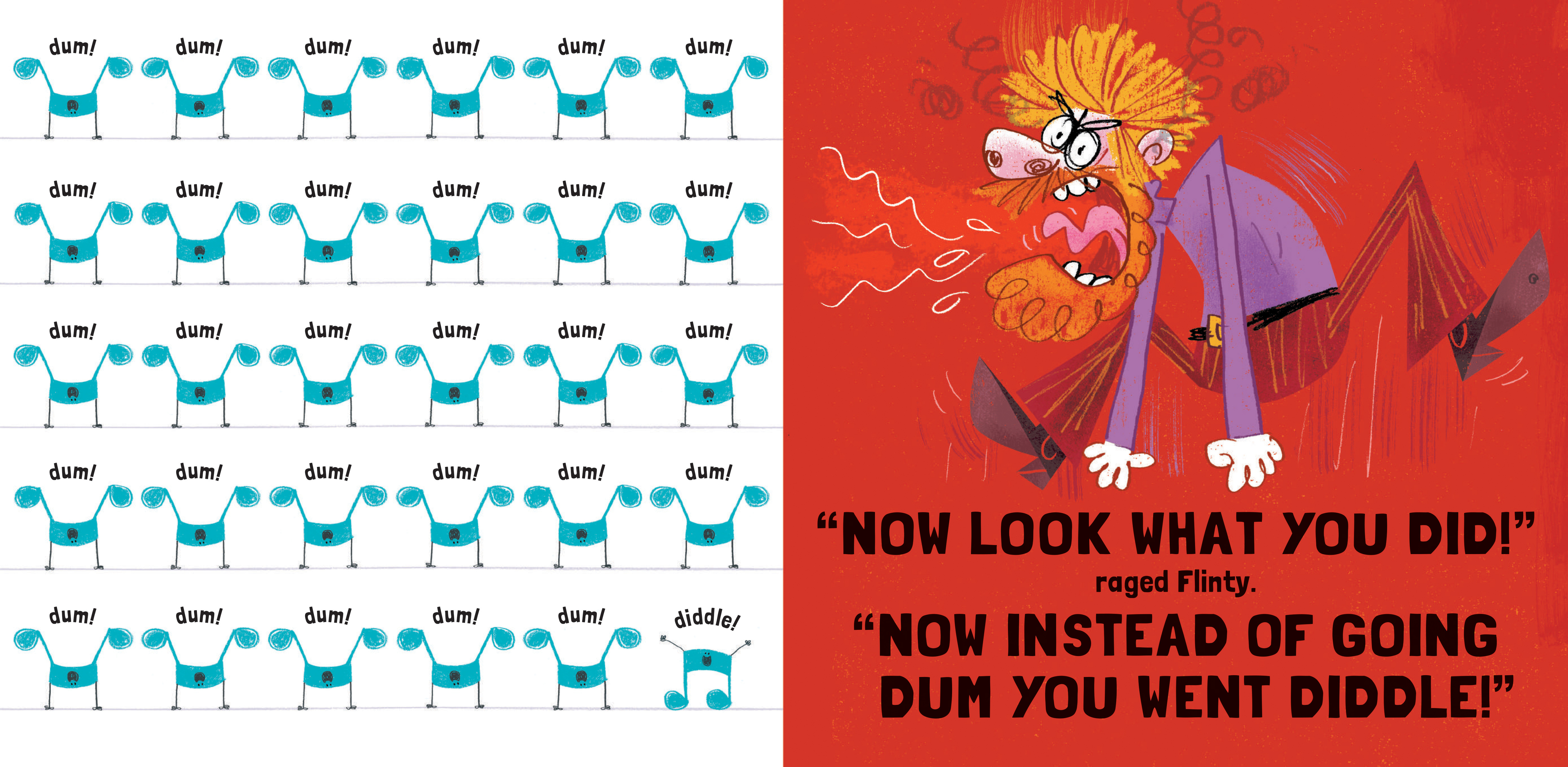 The Diddle That Dummed - Fred Blunt Illustration