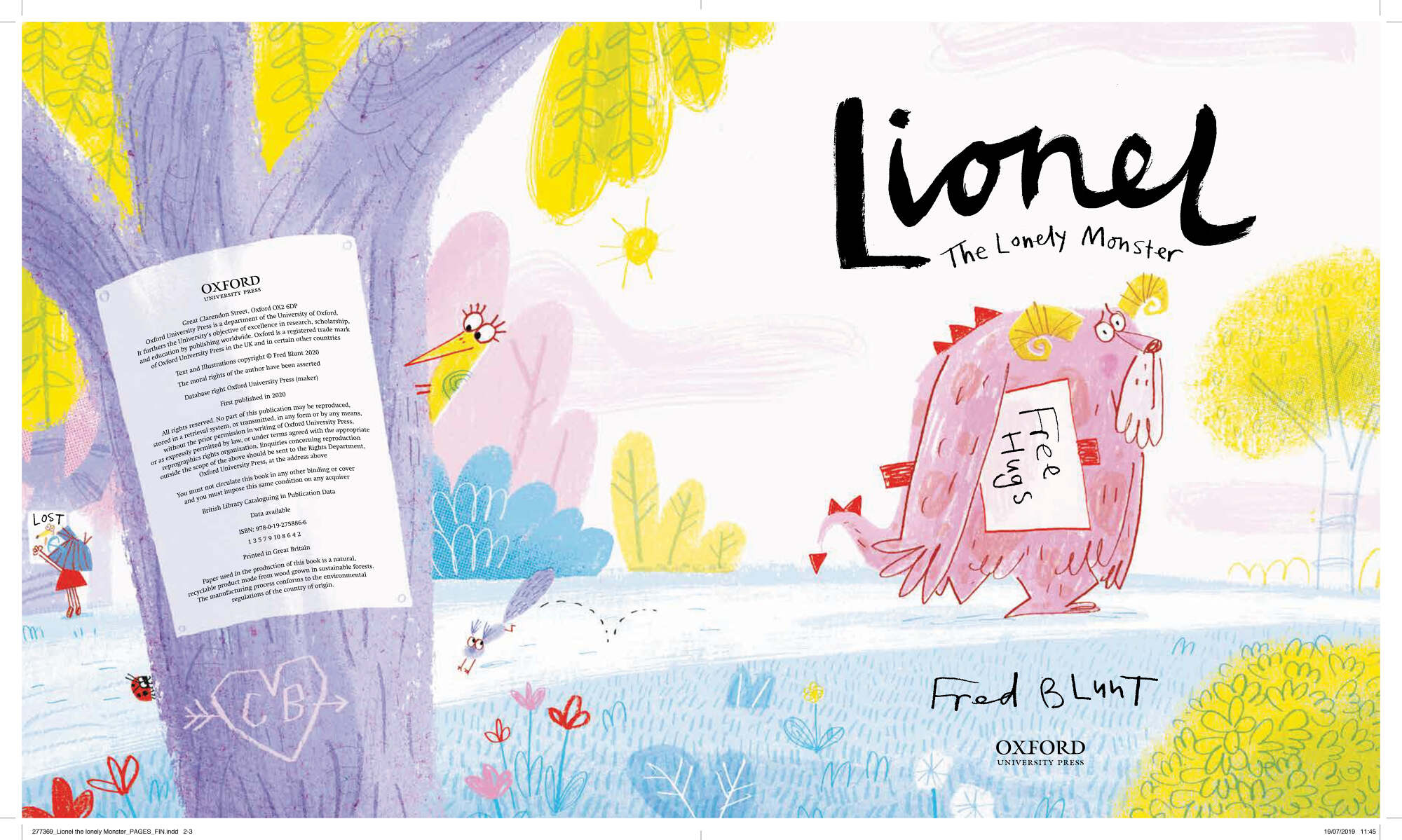 Lionel The Lonely Monster - Fred Blunt Illustration