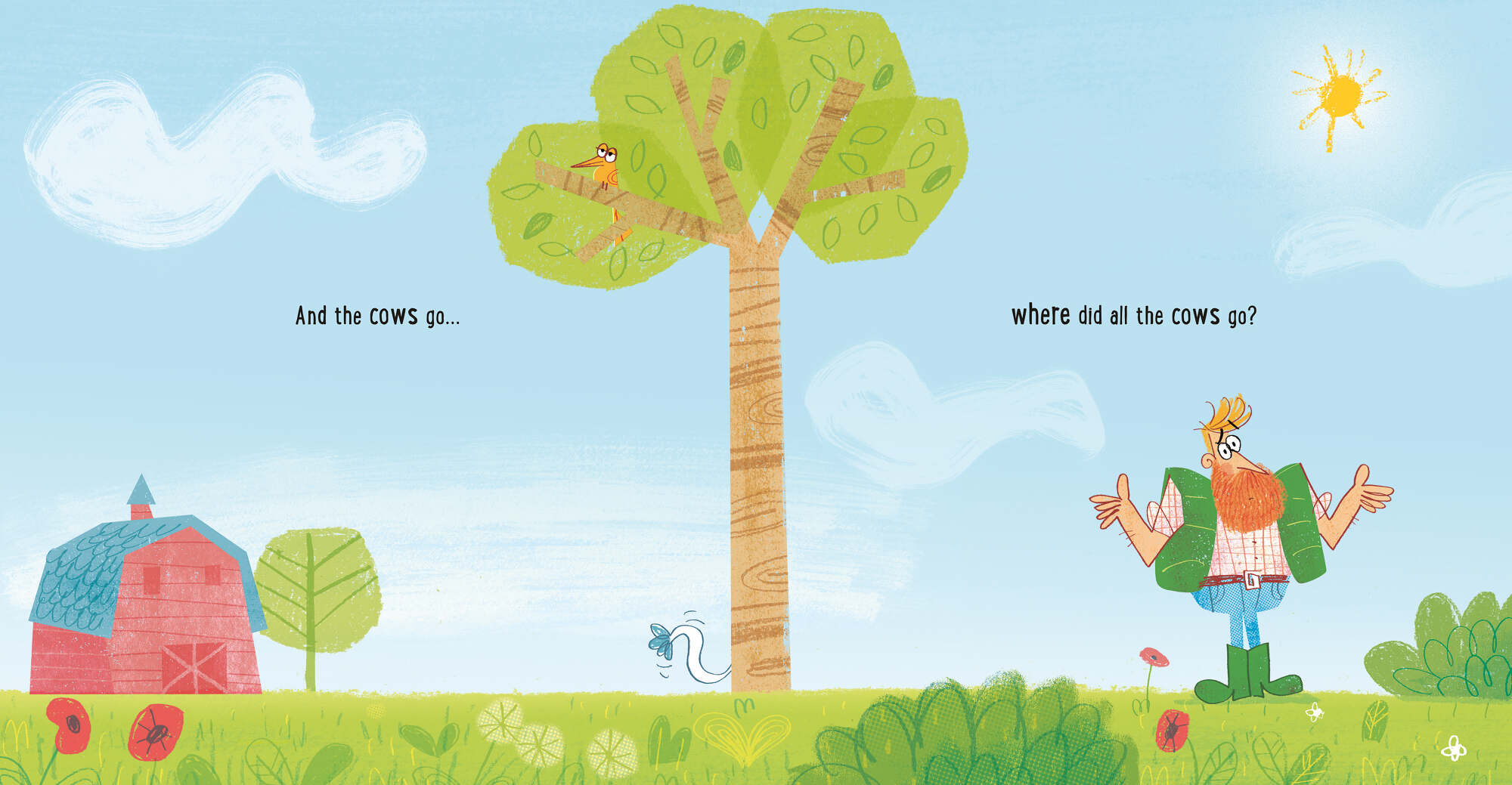 Cows Go Boo! - Fred Blunt Illustration