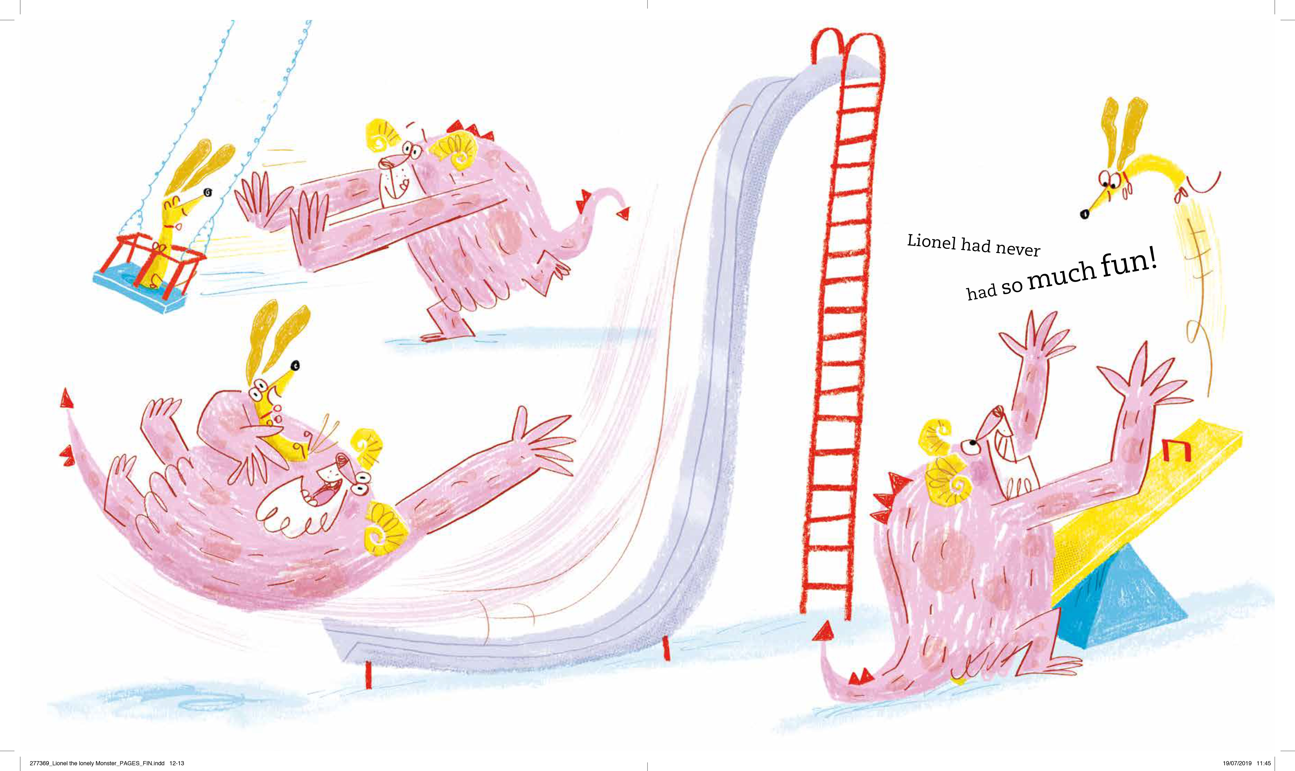 Behind The Book - Lionel The Lonely Monster - Fred Blunt Illustration