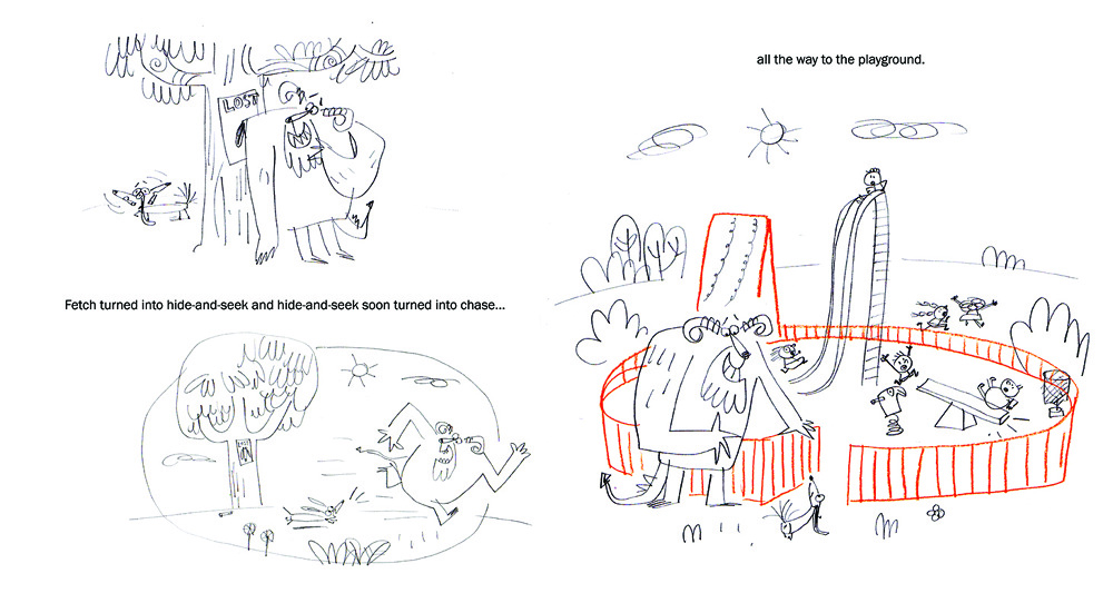 Behind The Book - Lionel The Lonely Monster - Fred Blunt Illustration