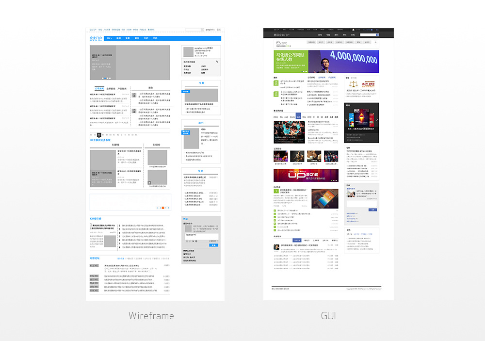 Tencent Internal Portal - Puer Li (Experience Designer)