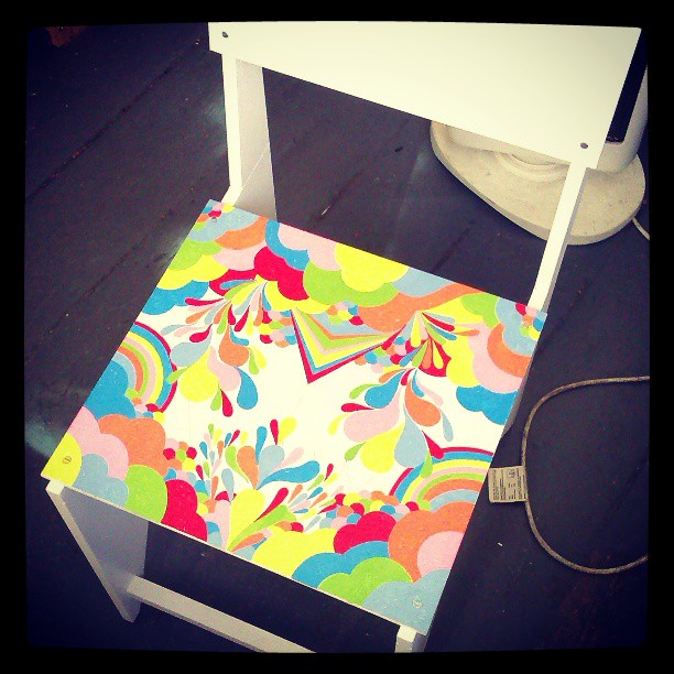 CHARLIE CROWTHER-SMITH CUSTOMISED CHAIR - www.annahiggie.co.uk
