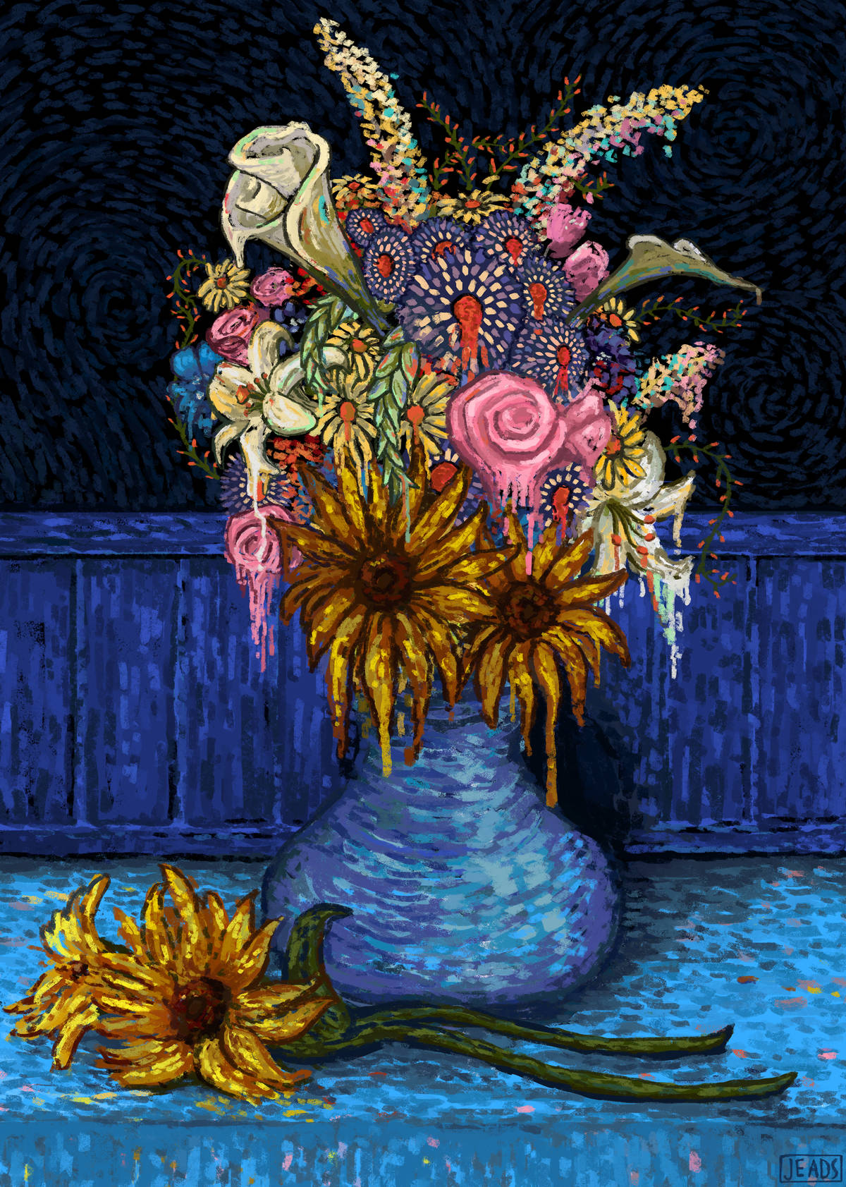 Flowers for Vincent - James R Eads Illustration & Design