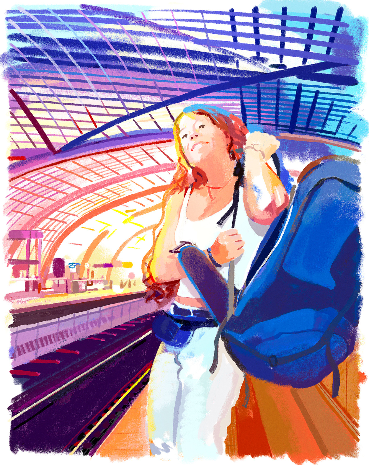 NS - Interrail - Monique Wijbrands - illustration + art