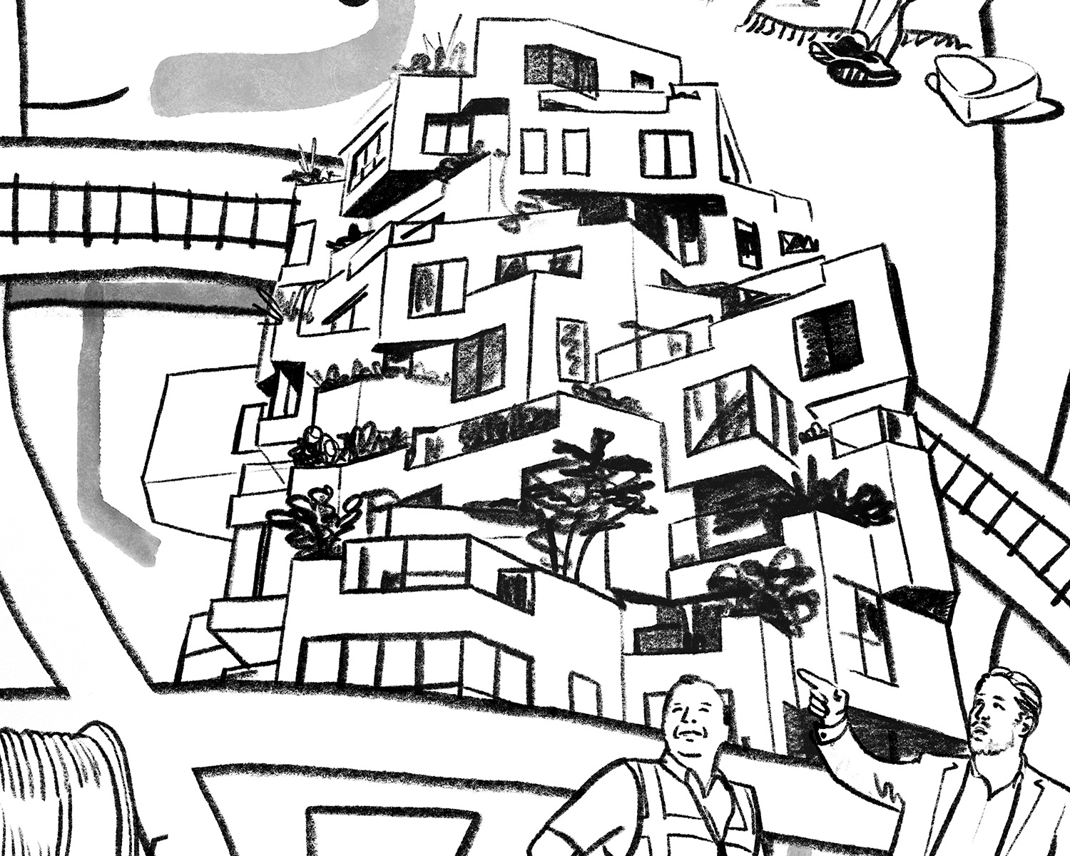 AMSTERDAM ZUIDAS - Illustrated map Zuidas - Monique Wijbrands ...