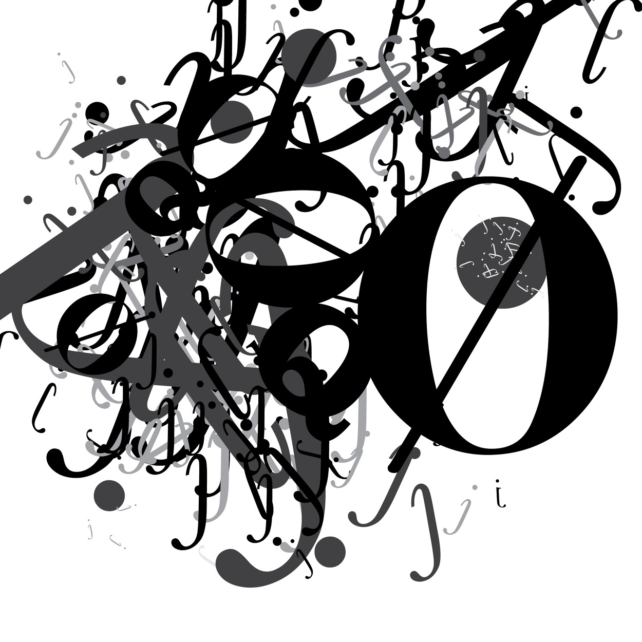 Abstract Typography - Melina Jimenez Design