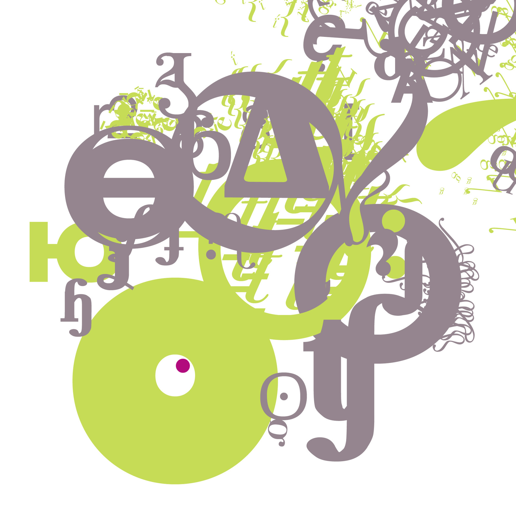 Abstract Typography - Melina Jimenez Design