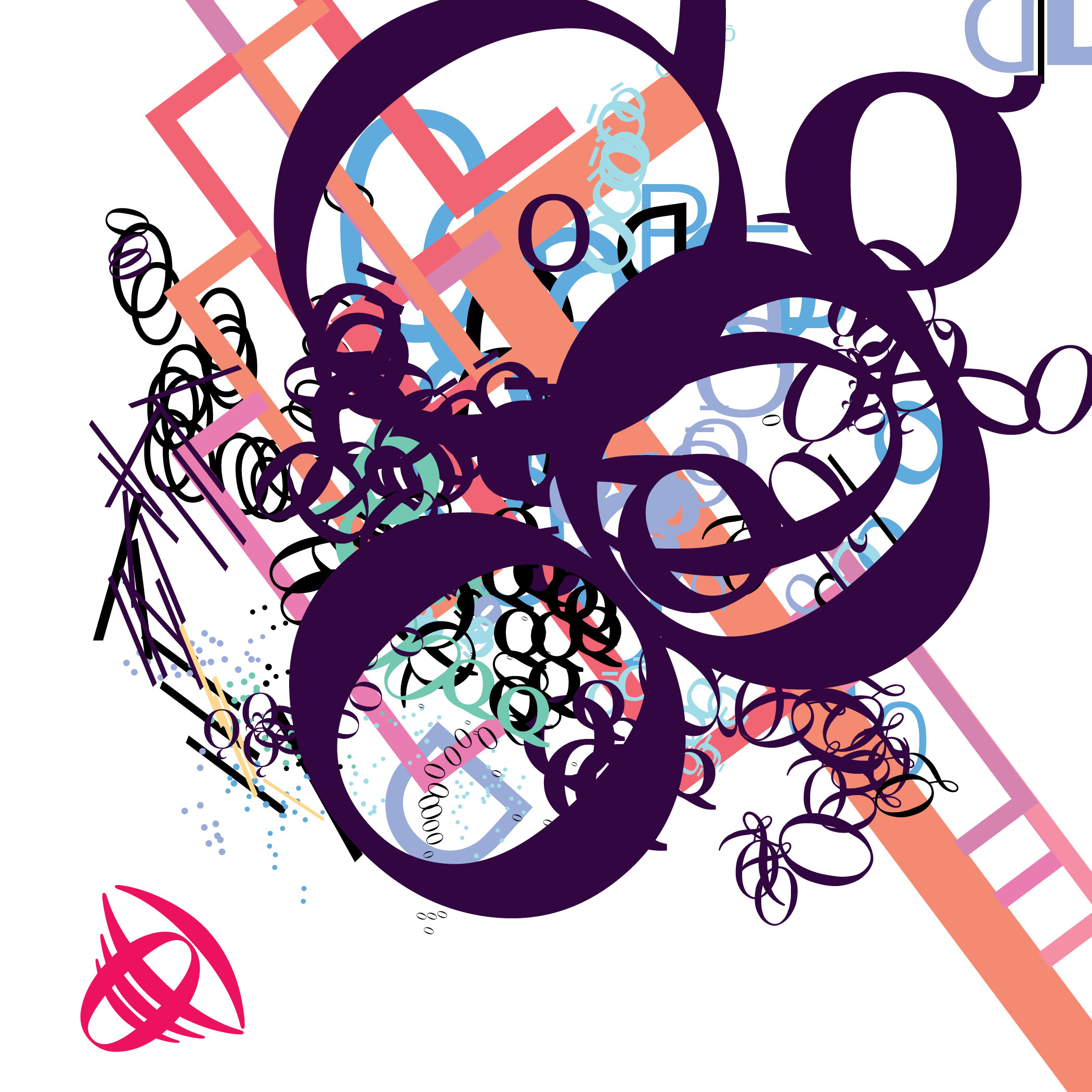 Abstract Typography - Melina Jimenez Design