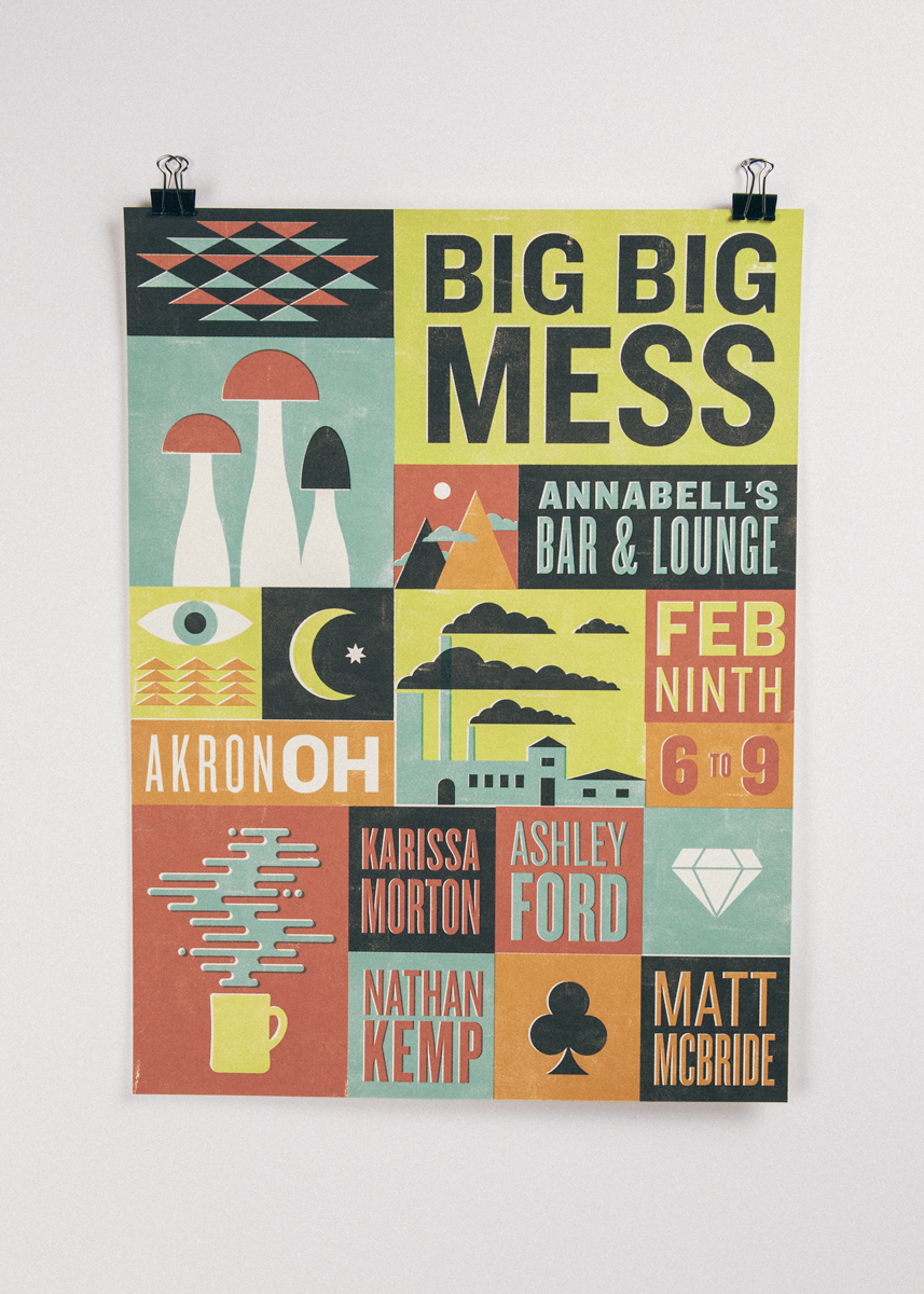 The Big Big Mess Poster Series - Justin Crutchley