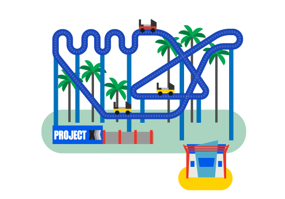 Legoland map - Jing Zhang illustration