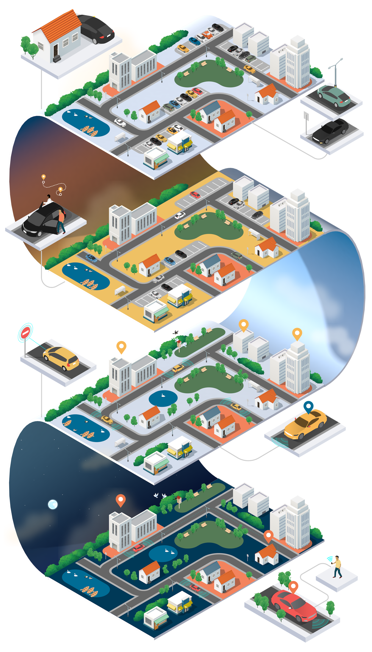 Future mobility with QZ - Jing Zhang illustration