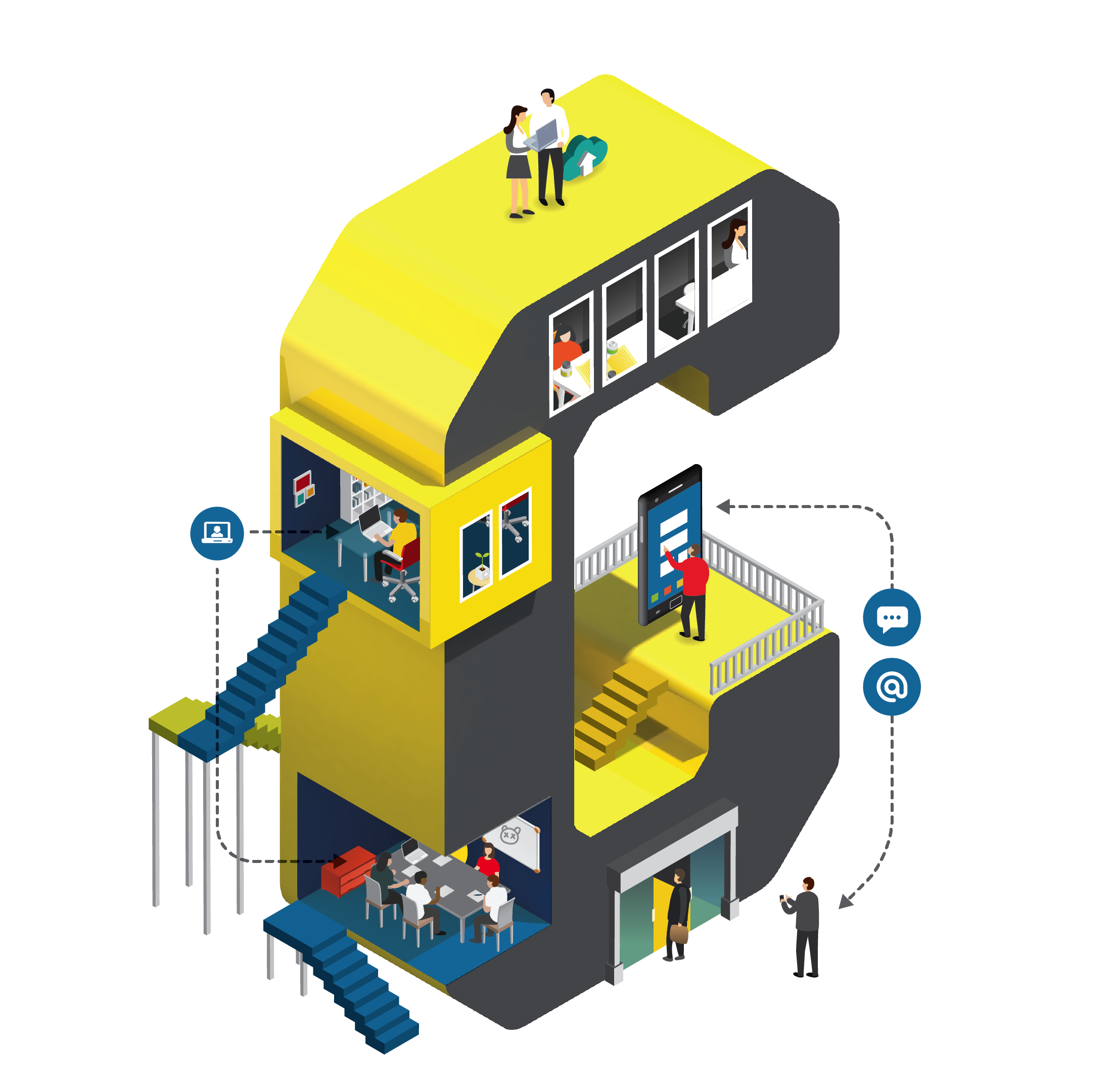 Sprint letters (set of 15 letters) - Jing Zhang illustration