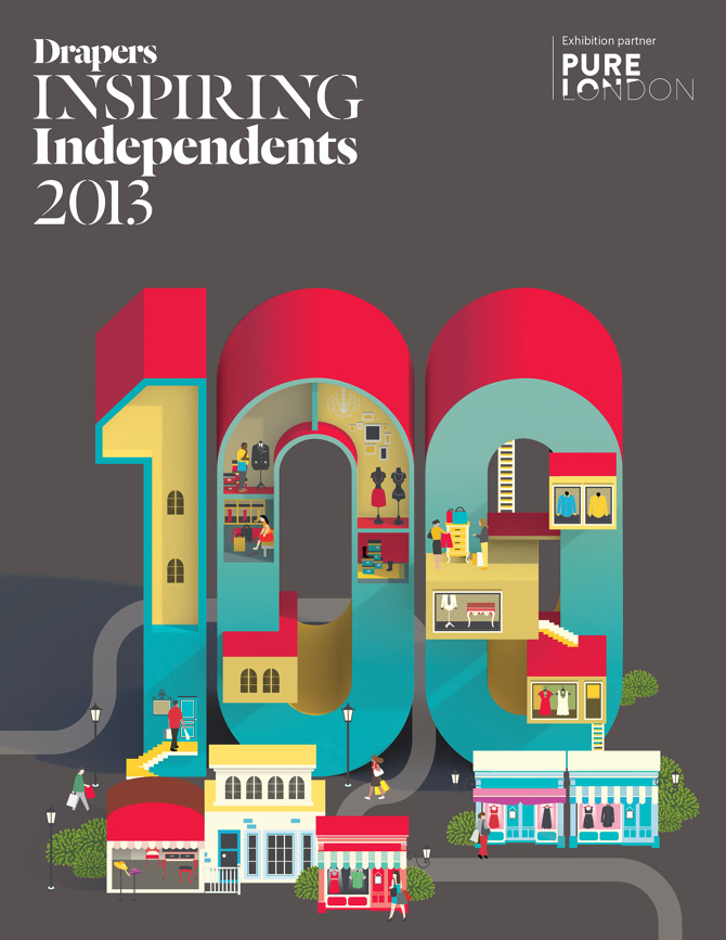 Drapers - 100 inspiraing Indie shops in London - Jing Zhang illustration