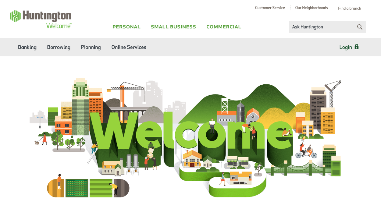 Huntington Bank - Jing Zhang illustration