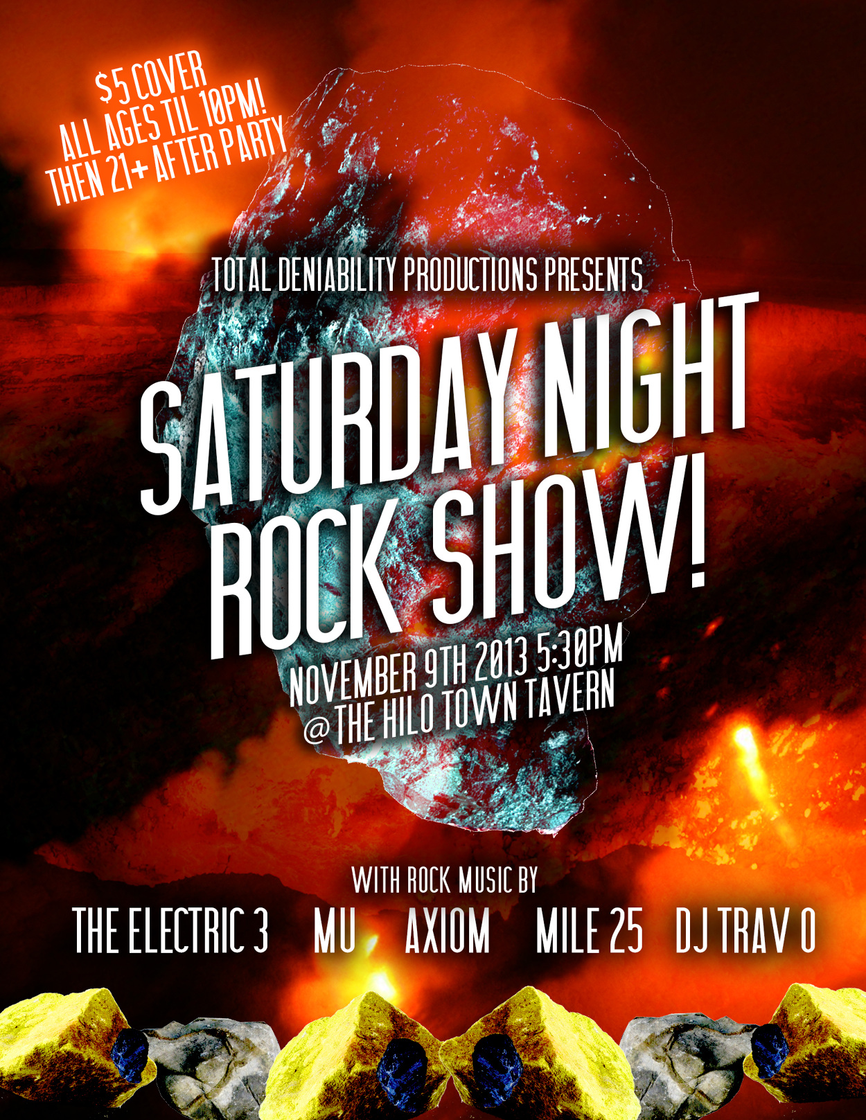 Total Deniability Concert Posters - Orchestrated Design & Marketing