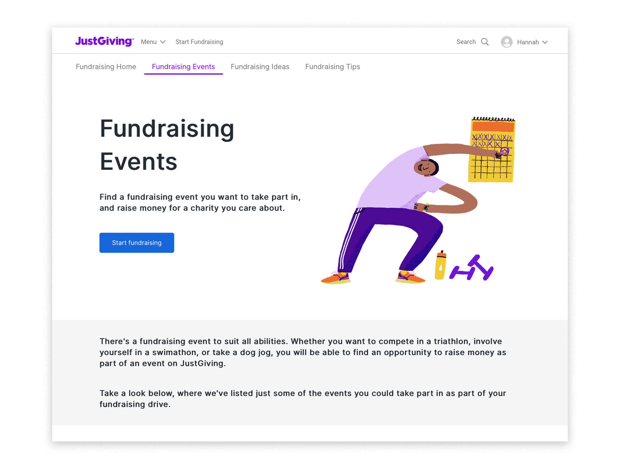 Just Giving - www.hannahwarren.com