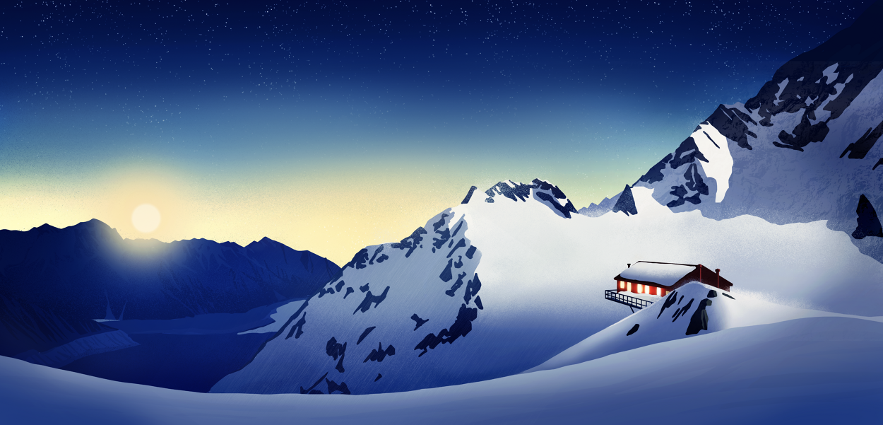 Plateau Hut Panorama - Lisa Nicole