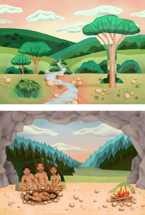 Human Evolution Infographics - Caitlin Hansen