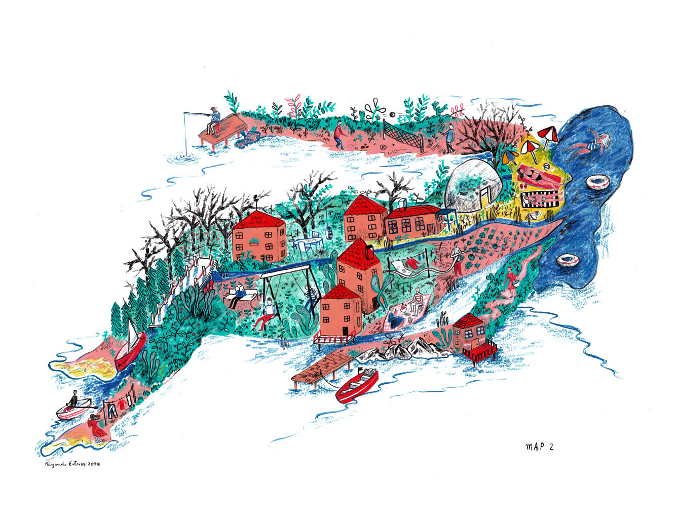 Maps of humanity cheltenham illustration awards - Margarida Esteves