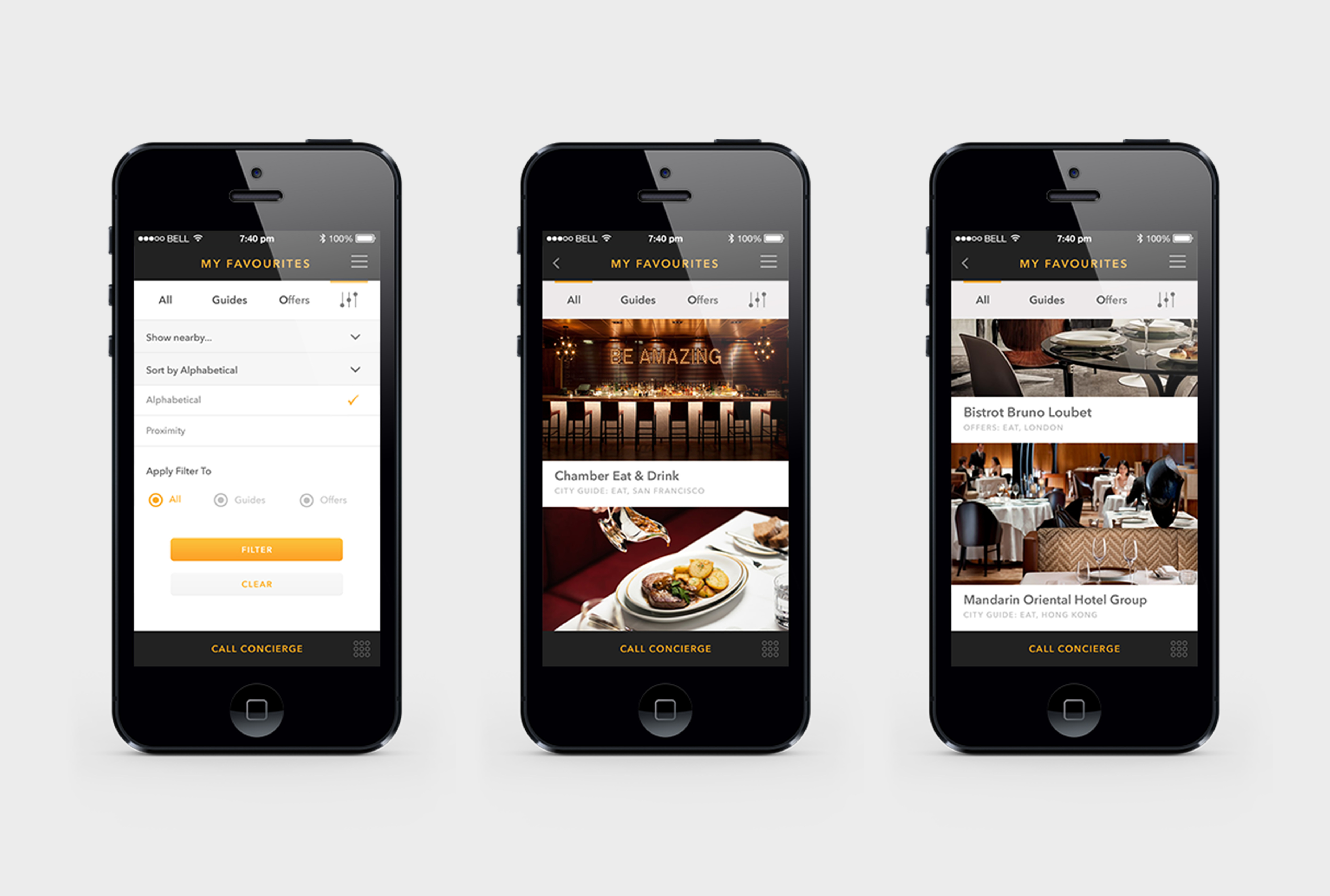 MasterCard Concierge App - YILING